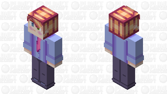 Senpai fnf Minecraft Skin