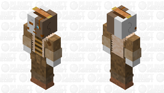 Brown #964B00 Gaster Minecraft Skin