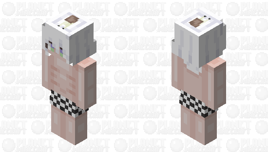 My character as a human but it’s updated Minecraft Skin