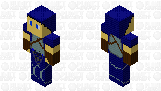 Link from Legends of Zelda; Twilight Princess (Zora Armor) Minecraft Skin