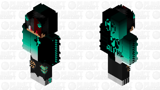 Green/black alpha Minecraft Skin