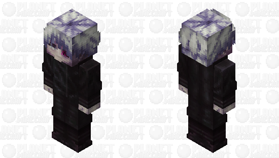 Ken Kaneki HD (Bedrock Skin) Minecraft Skin
