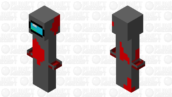 grey impostor Minecraft Skin