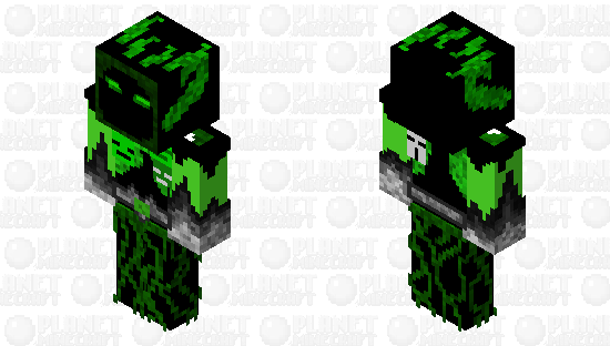 Green Demon Skin HD Minecraft Skin