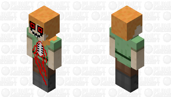 Creepy Alex HD Minecraft Skin