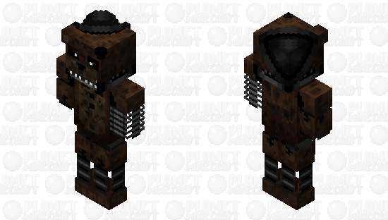Ignited freddy Minecraft Skin
