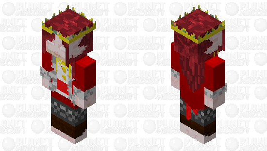 Half human abaddon Minecraft Skin