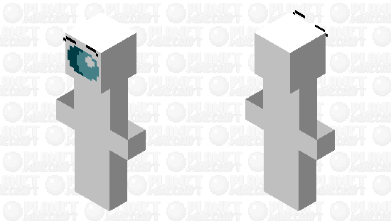 among us (white with eyebrows) Minecraft Skin