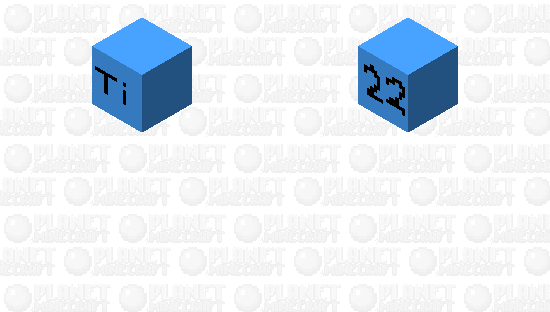 titanium metal element Minecraft Skin