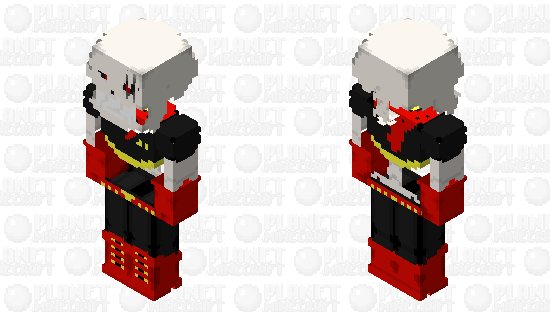 UnderFell Papyrus Minecraft Skin