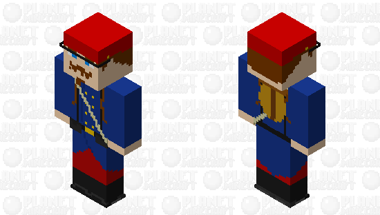 French WW1 Early War Infantry Minecraft Skin