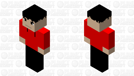 Red Hoodie Guy Minecraft Skin