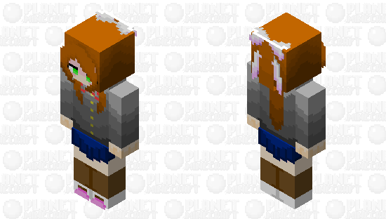 "Okay everyone!" ddlc Monika skin reborn Minecraft Skin