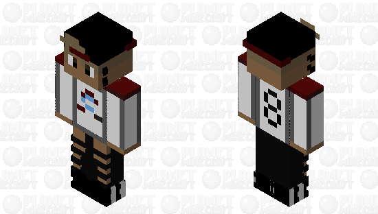 Eli Hernandez In A Colorado Avalanche Jersey Minecraft Skin