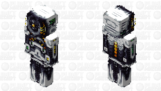 𝐐𝐓-𝟐 || 𝐓𝐡𝐞 𝐫𝐨𝐛𝐨𝐭𝐢𝐜 𝐬𝐞𝐫𝐯𝐚𝐧𝐭 Minecraft Skin