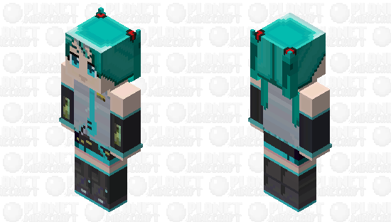 Hatsune Miku Minecraft Skin