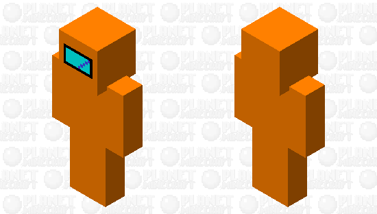orange crewmate Minecraft Skin