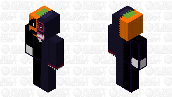 Half corrupted pump Minecraft Skin