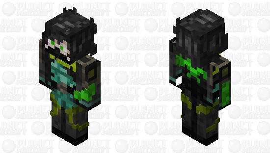 valorant viper mask Minecraft Skin