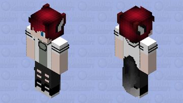 Blue Wolf Boy Minecraft Skin