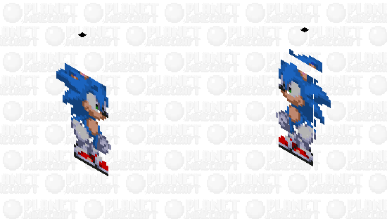 Classic Sonic skin Minecraft Skin