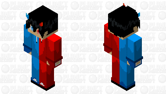 reblue/red blue devil Minecraft Skin