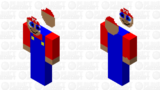 Cursed skin 4 hairless mario Minecraft Skin