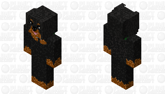 Black and tan Cavalier king charles spaniel Minecraft Skin