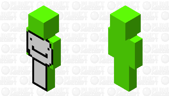 Dream but it's bedrock hd Minecraft Skin