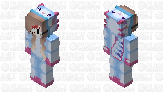 FtWolfy112 in an Axo onesie Minecraft Skin