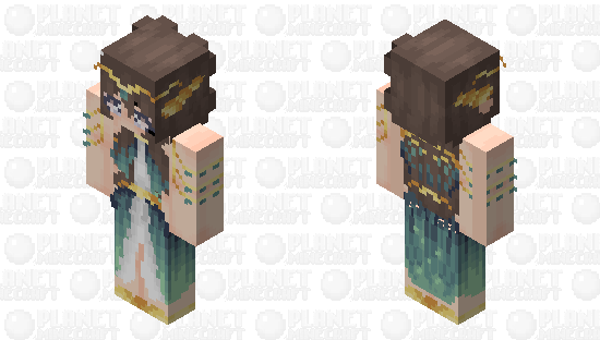 Blue Goddess Minecraft Skin