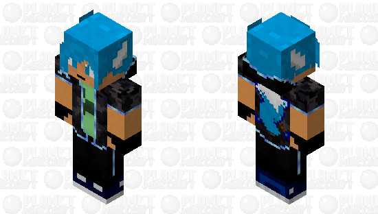 This is blu Minecraft Skin