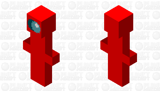 among us (red) Minecraft Skin