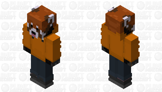 The RedPanda Luxury Orange Minecraft Skin