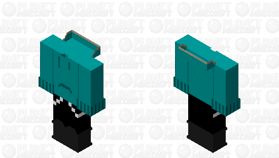 A Teal Heather Jacket [128x128] {Not Survival Friendly} Minecraft Skin