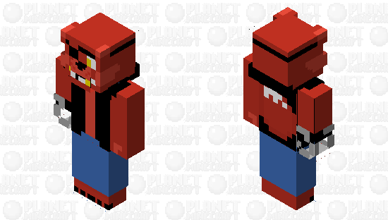 Fnafng foxy Minecraft Skin