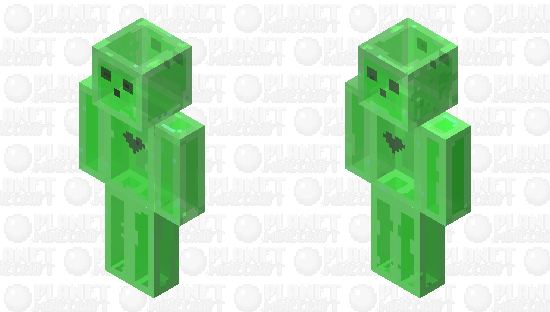 SLime with Heart Minecraft Skin