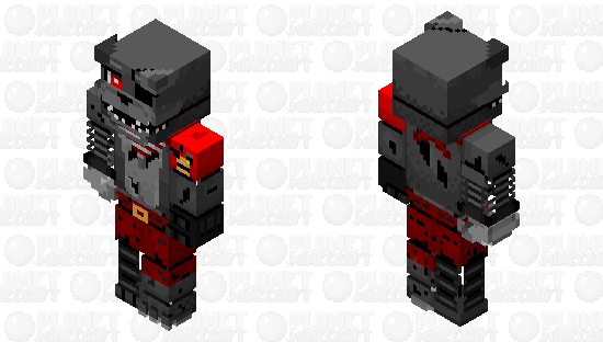 Red the wolf V4 Minecraft Skin