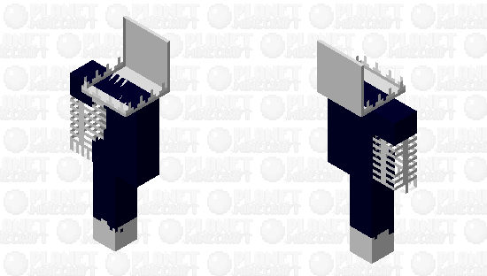 Burned Ignited blue raptor Minecraft Skin