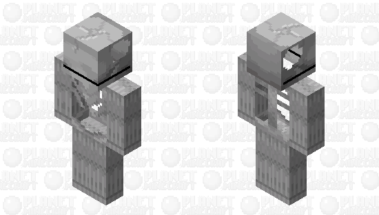 Ignited Skeleton Raptor "Angel" Minecraft Skin