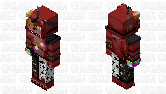 Glamrock foxy v2 Minecraft Skin