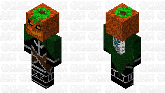 Pumpkin Head Minecraft Skin