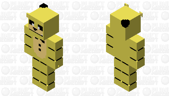 Golden freddy Minecraft Skin
