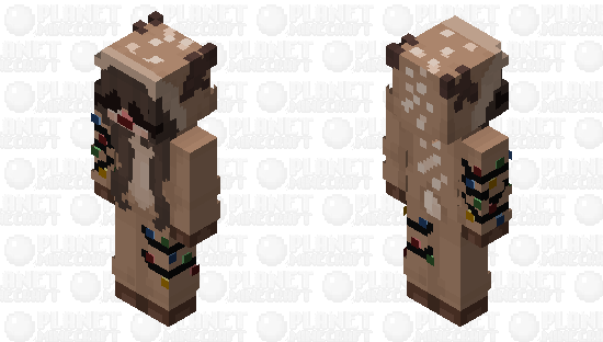 Christmas Girl Reindeer Minecraft Skin