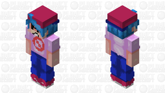 FNF boyfriend HD (^w^) Minecraft Skin