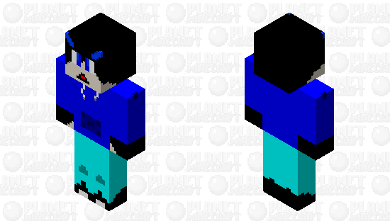 BLUE DEMON BOY Minecraft Skin