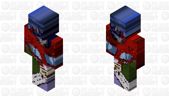 Optimus prime Minecraft Skin