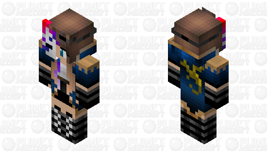 Nina (half deity mask) Minecraft Skin