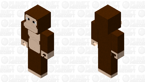 Chimpanzee 128x128 Minecraft Skin