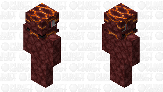 Netherrack Raptor Nether Item Pertector Minecraft Skin